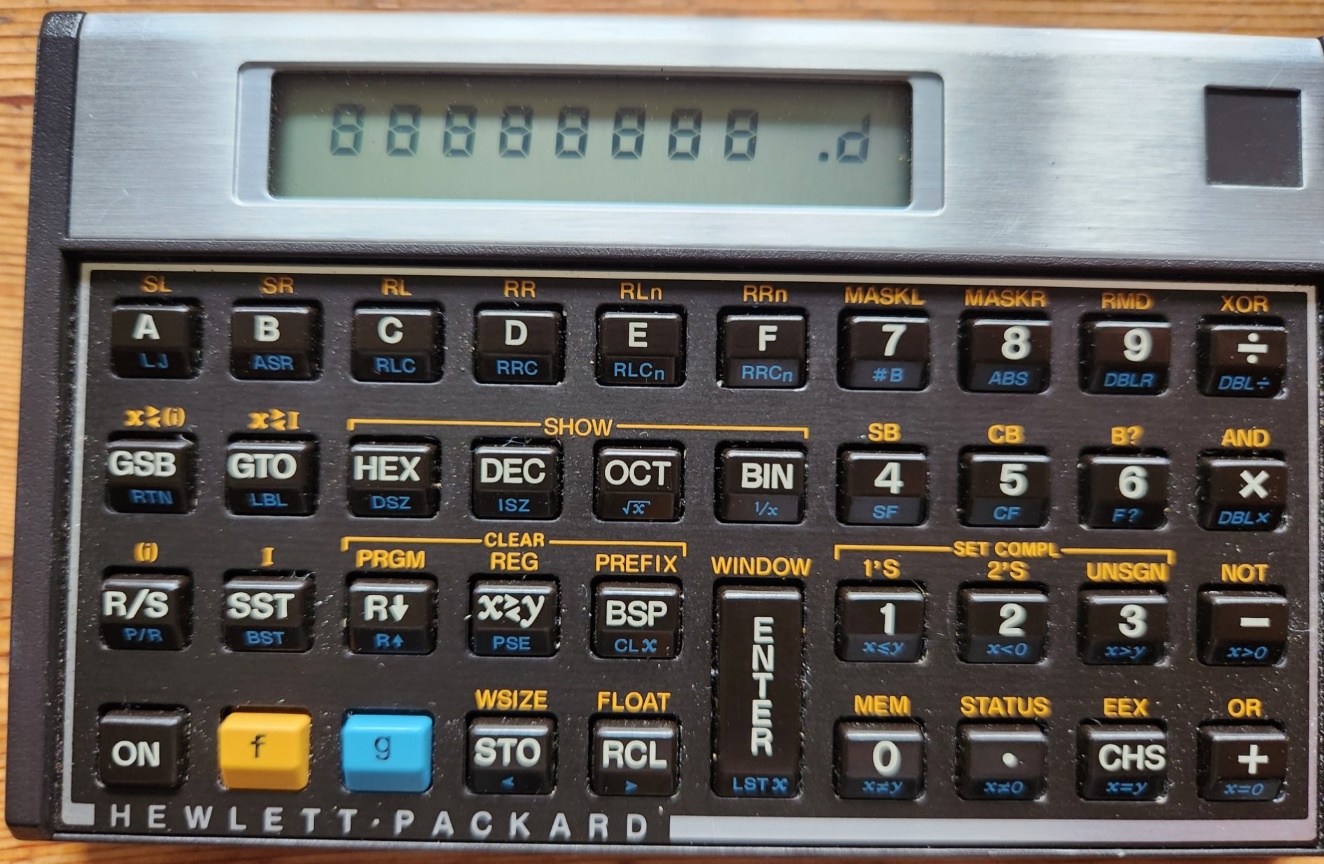 Hewlett Packard HP-16C RPN Computer Scientist Calculator (Used)