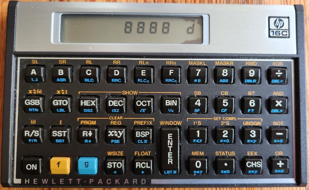 Hewlett Packard HP-16C RPN Computer Scientist Calculator (Used)
