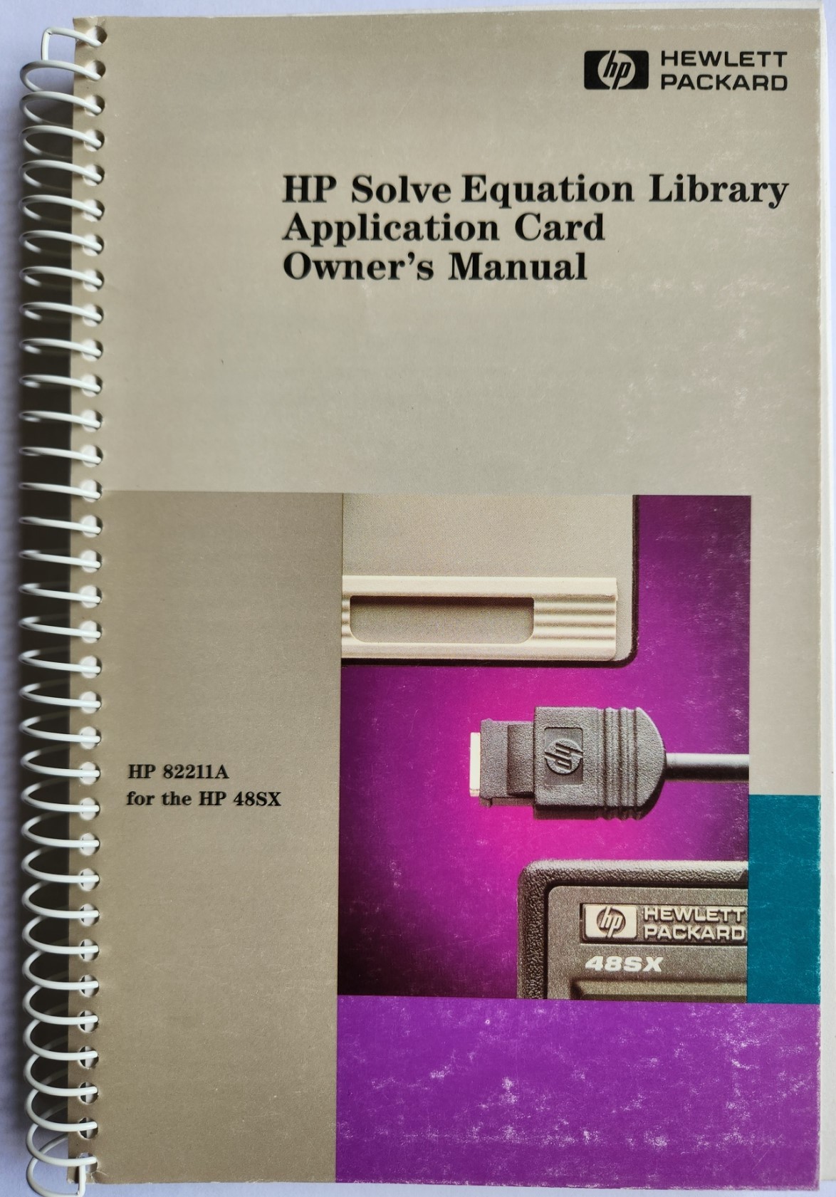 Hewlett Packard HP Solve Equation Library Application Card Owner's Manual