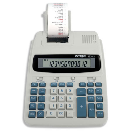 Victor 1228-2 12-Digit Desktop Printing Calculator
