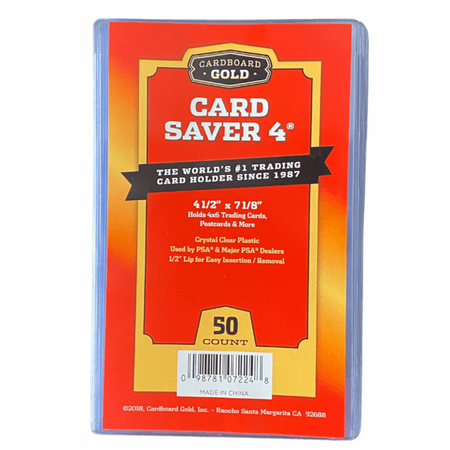 Card Saver 4 (Case/1,000) | Cardboard Gold