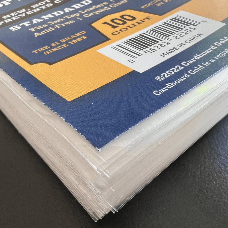 Notched Soft Sleeves for Standard Trading Cards | Cardboard Gold