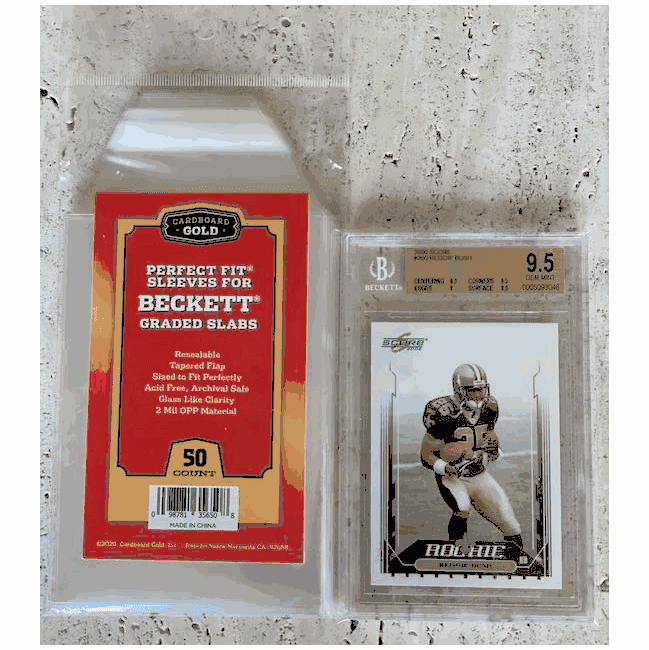 Perfect Fit Sleeves for Beckett Graded Cards/Slabs | Cardboard Gold
