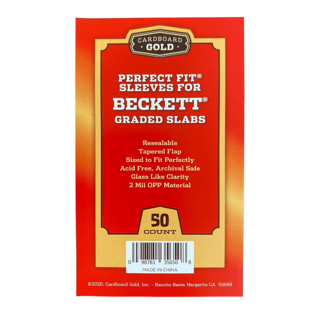 Perfect Fit Sleeves for Beckett Graded Cards/Slabs | Cardboard Gold