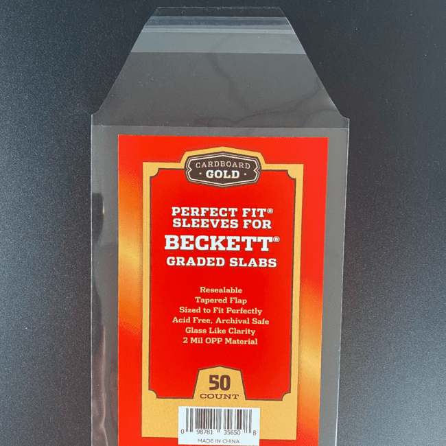 Perfect Fit Sleeves for Top-Load 3x4 20-60 Point | Cardboard Gold