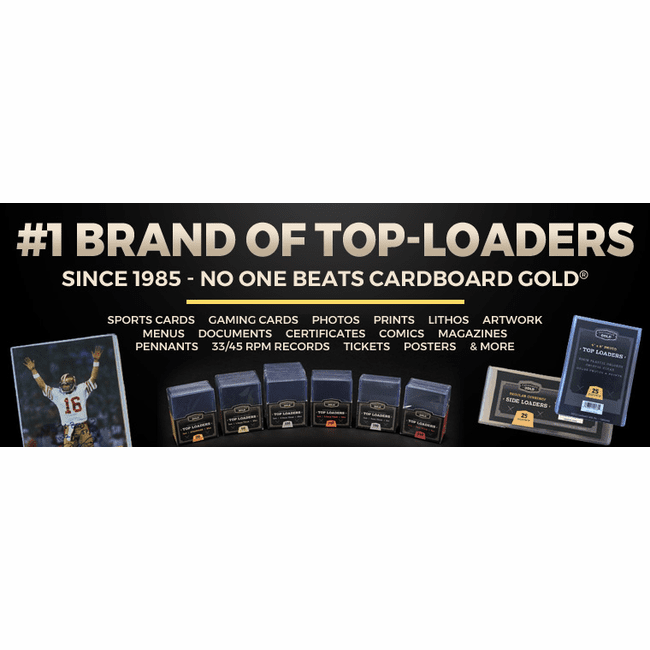 Postcard Top-Loaders (Case/500) | Cardboard Gold