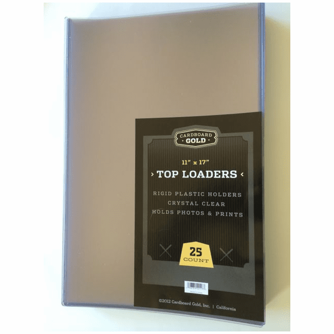 Top-Loader 11x17 Photo/Litho (Case/100) | Cardboard Gold