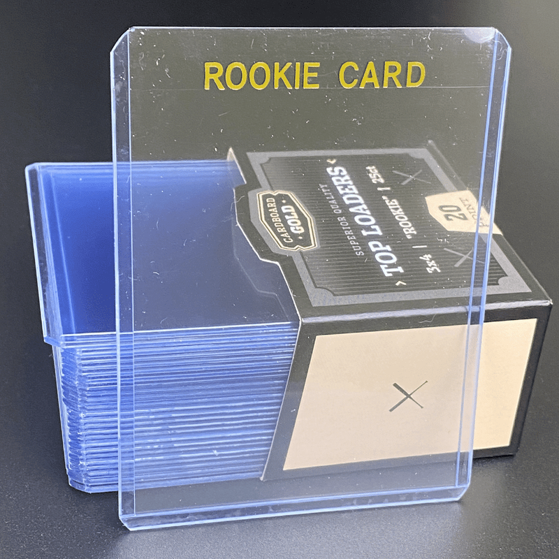 Top-loader 3x4 with Rookie Gold Imprint | Cardboard Gold