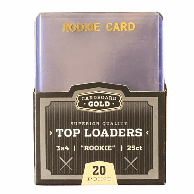 Top-loader 3x4 with Rookie Gold Imprint | Cardboard Gold