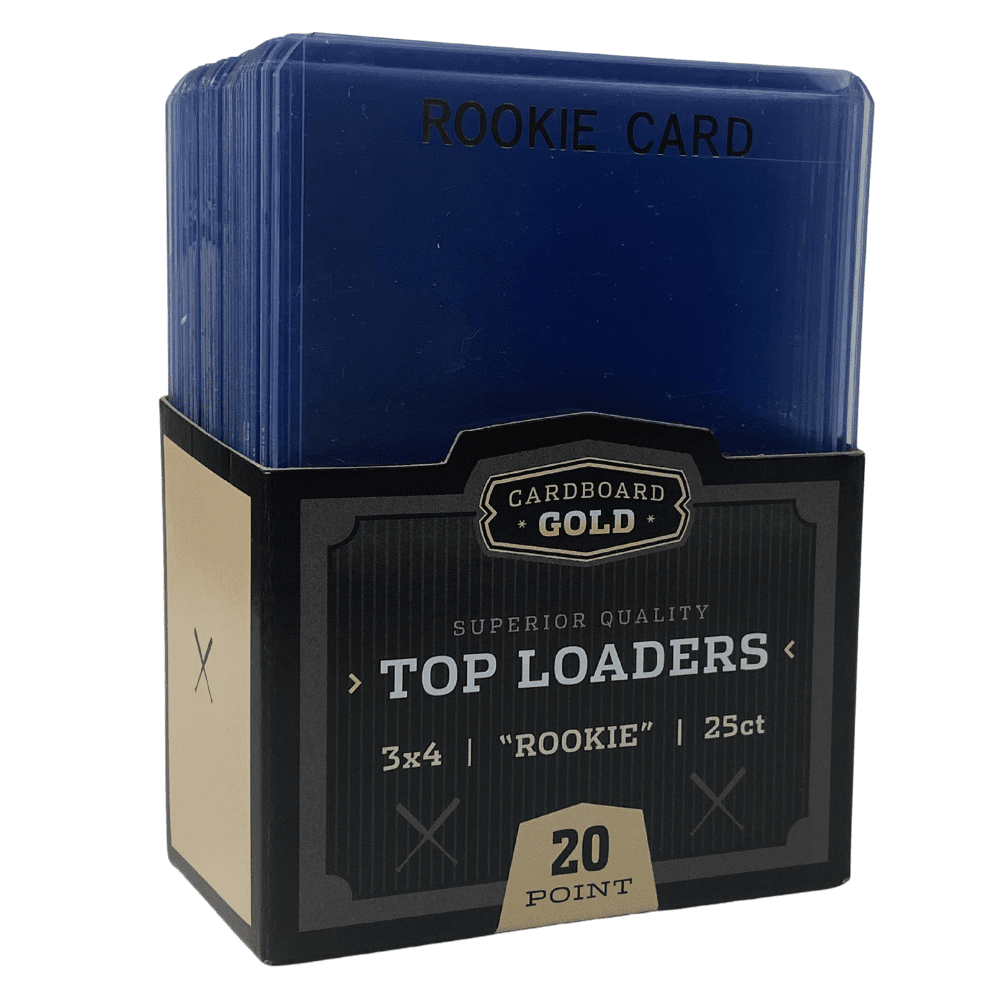 Top-loader 3x4 with Rookie Gold Imprint | Cardboard Gold