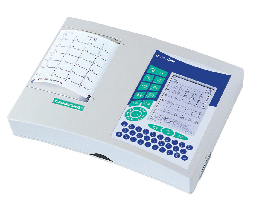 ar1200 Half-Page Interpretive Multi-Channel EKG Machine