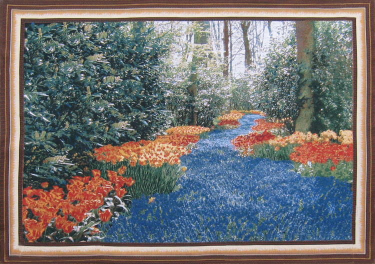 Keukenhof Blue Tapestry, H48" x W69"