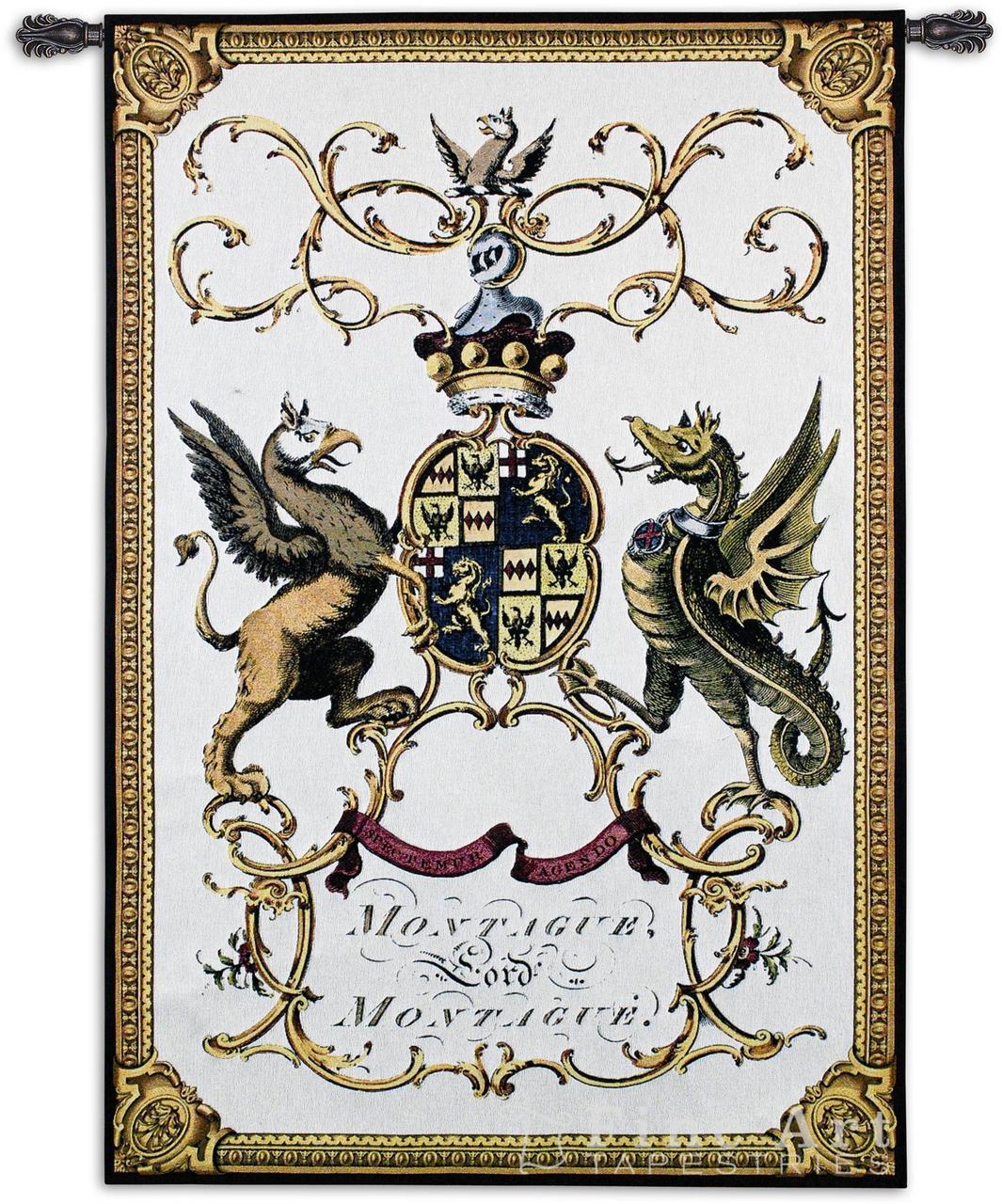 Lord Montague Tapestry Wall Hanging Heraldic Ornament, H53" x W35"