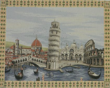 Monuments Italy Tapestry Wall Hanging, H25" x W33"