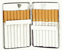 100's Double Sided Crush-Proof Metal Cigarette Case