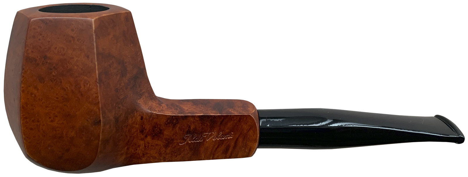 Aldo Velani Orange Smooth Straight 6-Side Sitter Classic Briar Pipe ...
