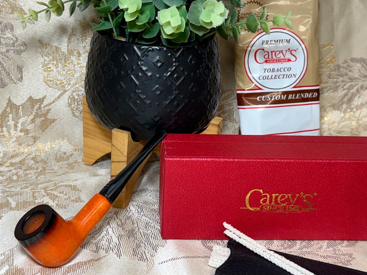 Carey Magic Inch Camel Burnt Edge Pipe