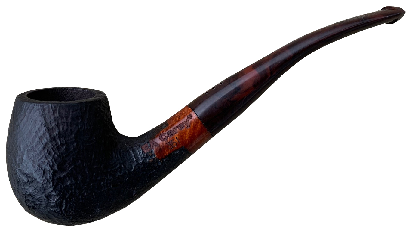 Carey Magic Inch Pipe - Full Bent Black Rustic Featherlight