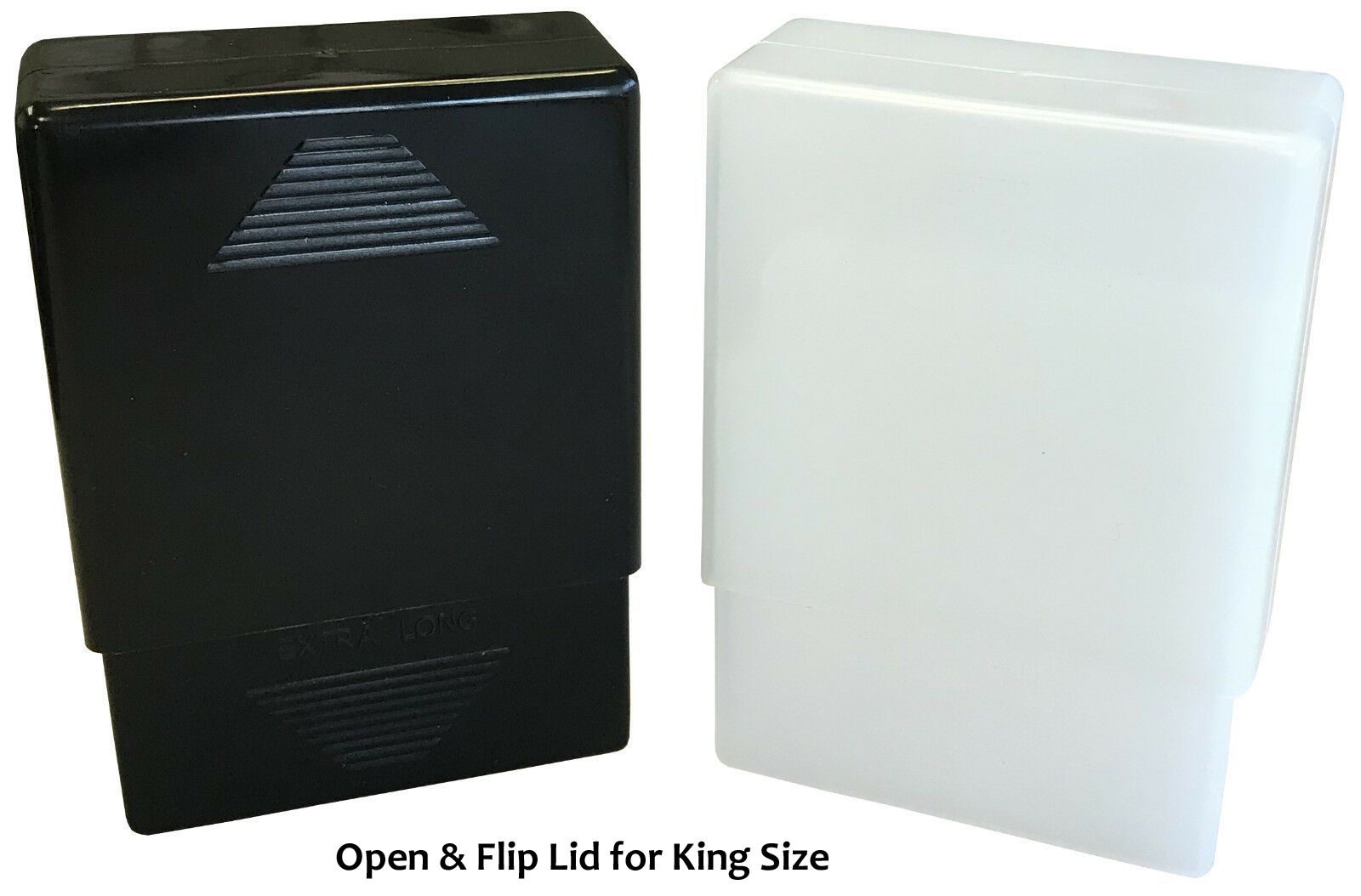 Crush-Proof Plastic 2 Piece Cigarette Case for King Size & 100's