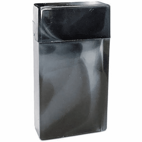 Crush-Proof Plastic Flip Top Hinged Lid Cigarette Case for 100's