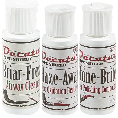 Decatur Pipe Shield 3 Pack Briar-Fresh, Haze Away & Shine-Brite ...