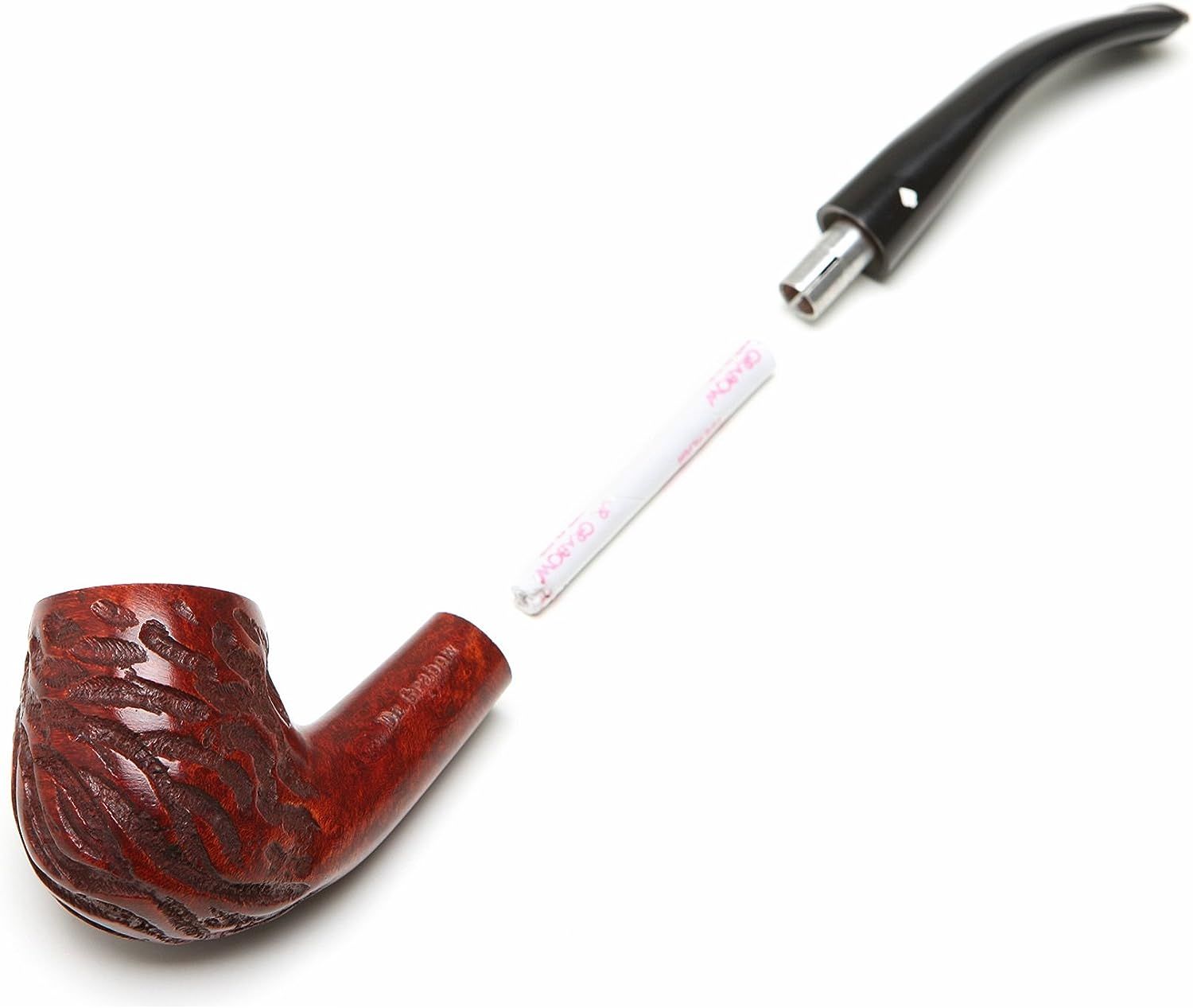 Dr Grabow Full Bent Billiard Rustic Tobacco Pipe