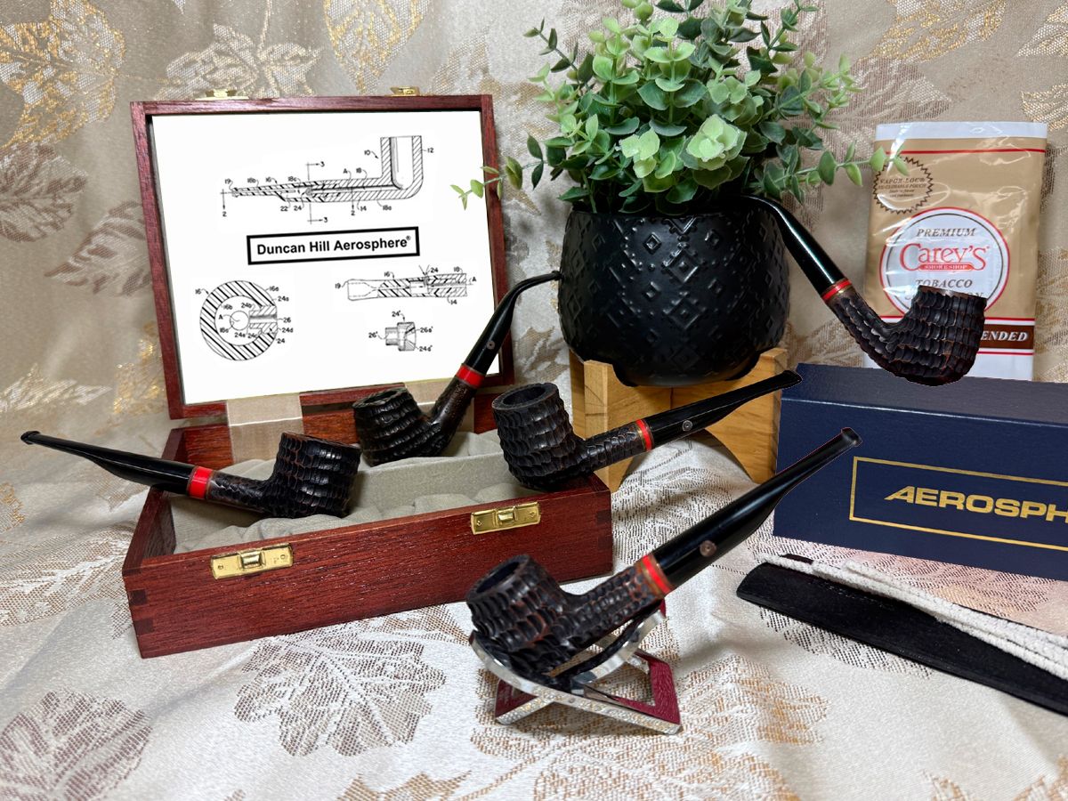 Duncan Hill Aerosphere Bird's Nest Carved Pipe