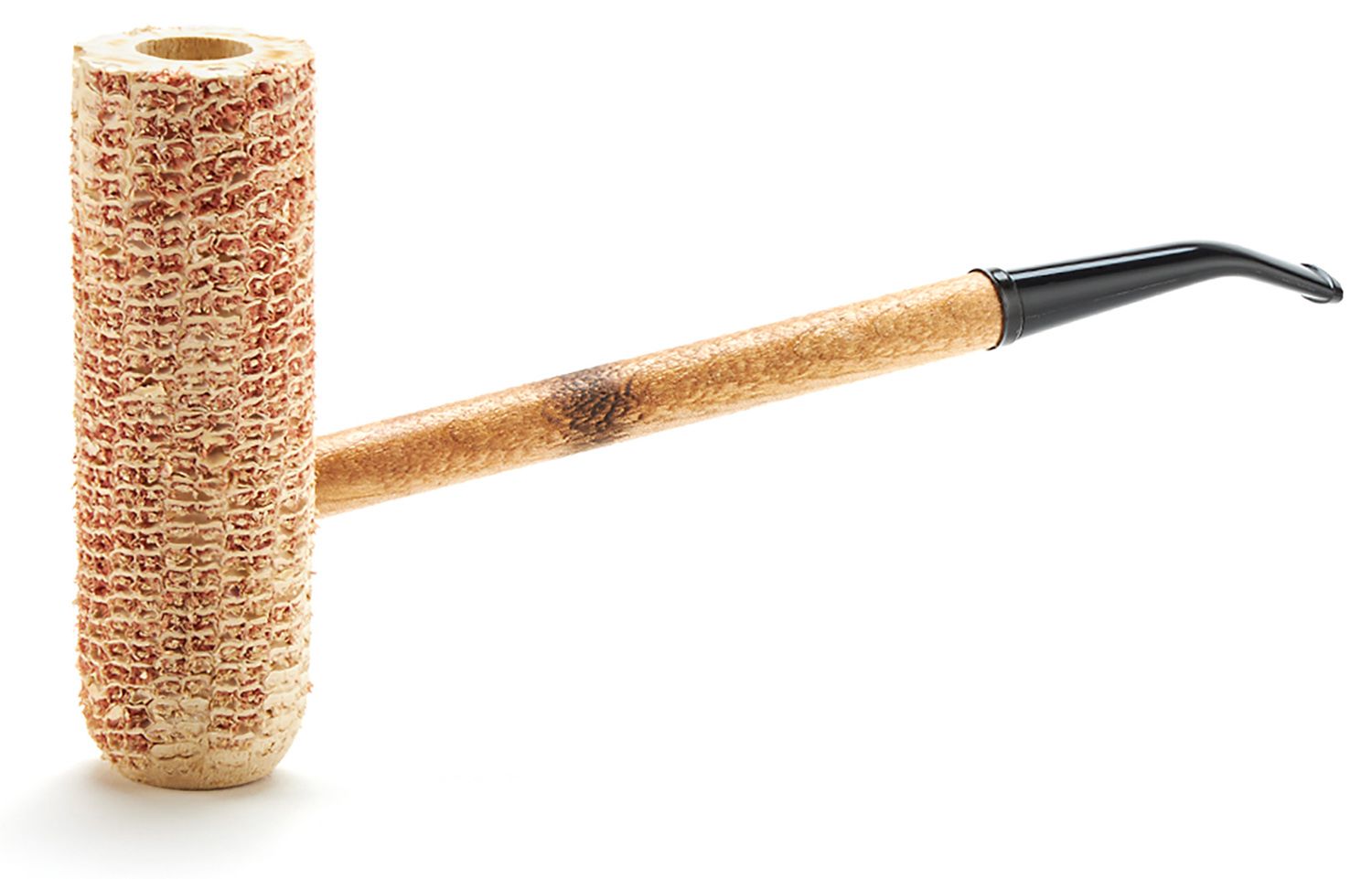 Missouri Meerschaum MacArthur Classic Natural Bent Corn Cob Pipe