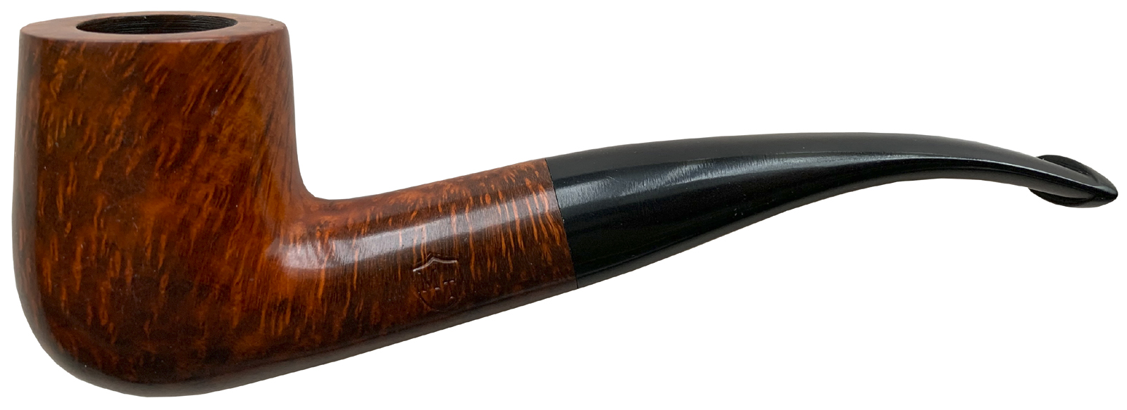 Mitchell Thomas Orange Smooth Bent Billiard Briar Pipe Vulcanite ...