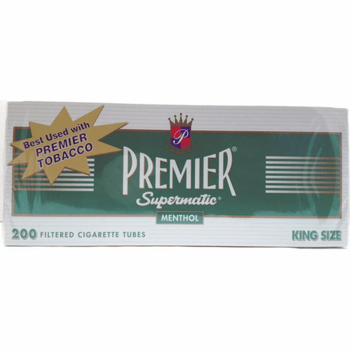 Premier Menthol King Size Filter Cigarette Tubes