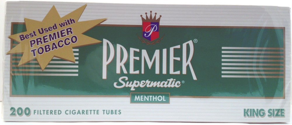 Premier Menthol King Size Filter Cigarette Tubes
