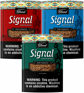 Signal Authentic Blend Native Made Fine Cut Loose Pipe Tobacco - 16 oz Bags