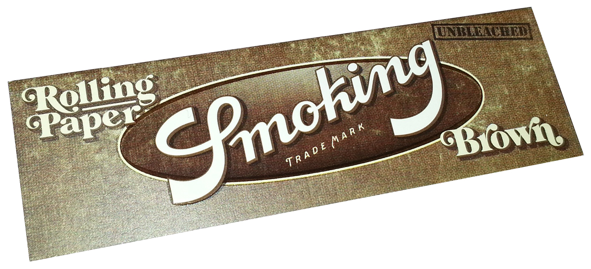 Smoking Brown Unbleached Rice 1-1/4 Roll Your Own Cigarette Rolling Papers