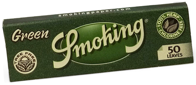 Smoking Green Medium 1-1/4 Roll Your Own Cigarette Rolling Papers