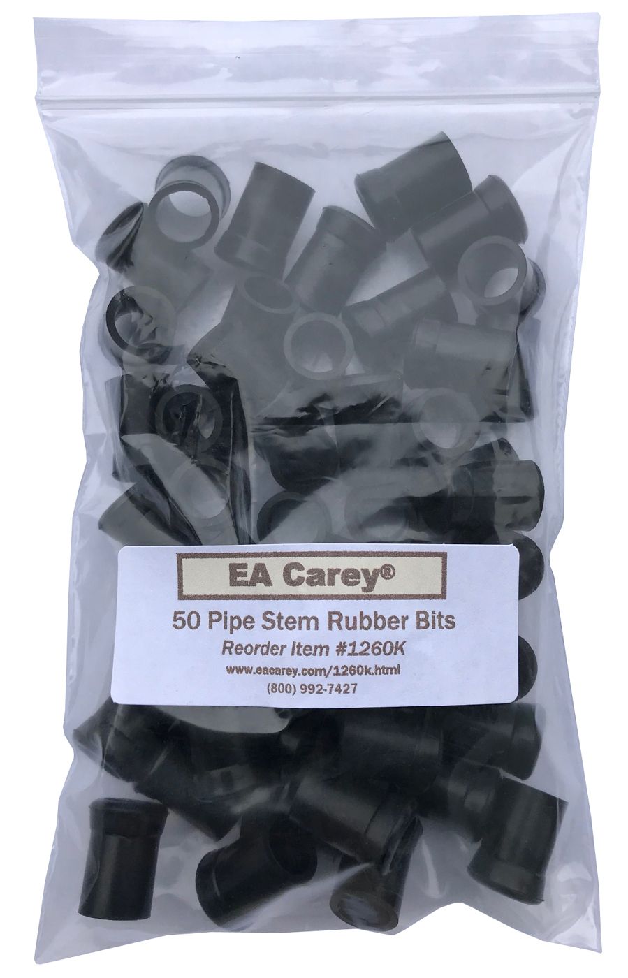 Soft Touch Pipe Mouthpiece Stem Rubber Bits - Bag of 50