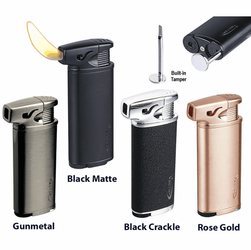 Vector Elio 90 Degree Angled Flame Pipe Lighter with Built-in Tamper