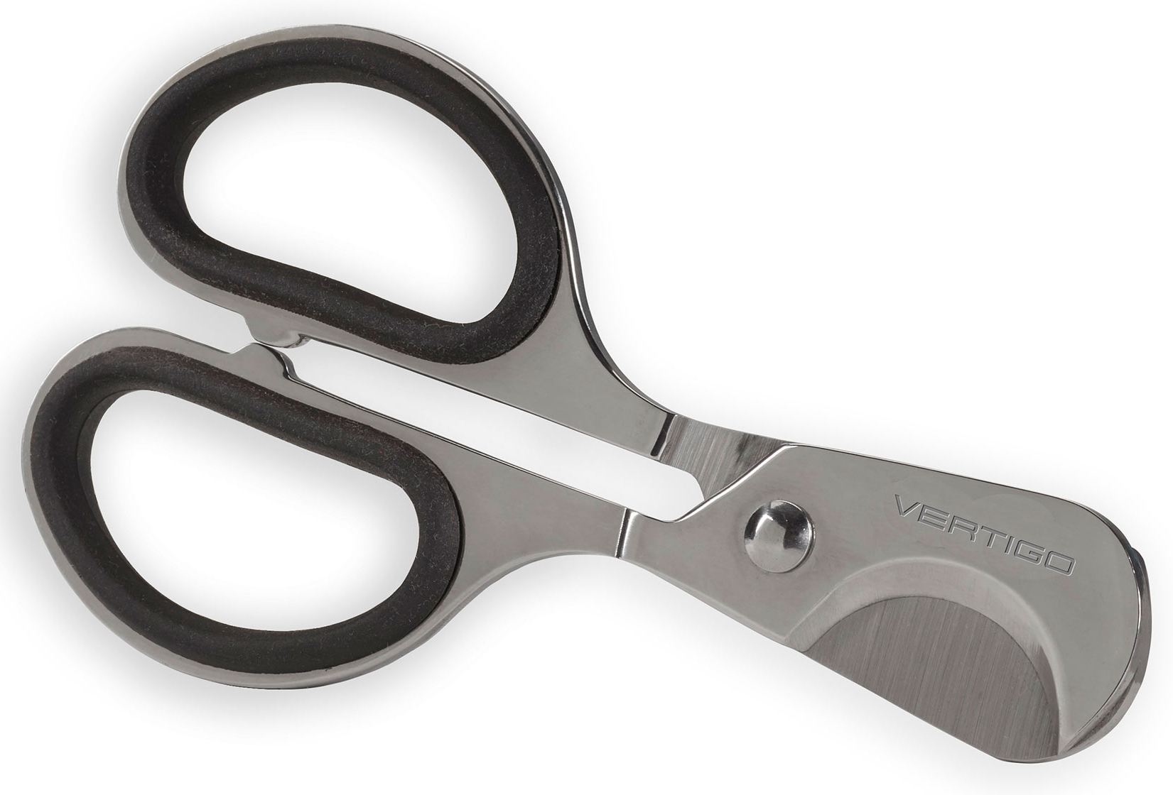 Vertigo Stainless Steel Clipper Cigar Cutter Scissors with Rubberized ...