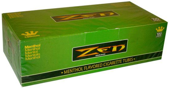 Zen Smoke Menthol 100mm Filter Cigarette Tubes