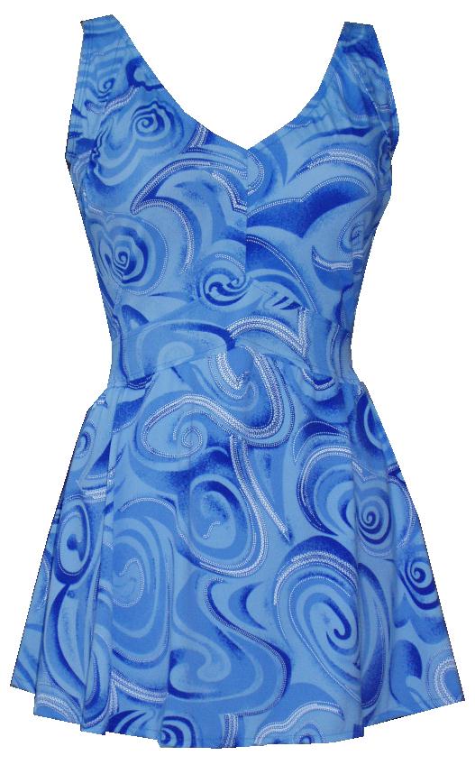 Ceeb 100840 "Ocean Swirl" Swim Dress