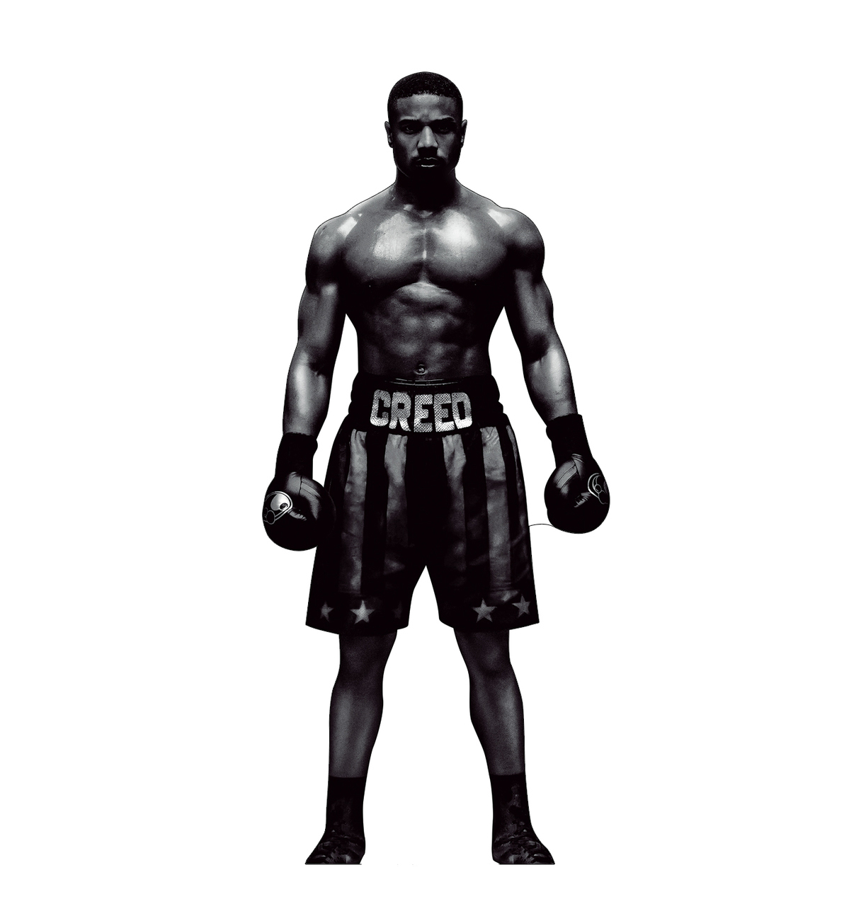 Black and White Adonis Creed Standee