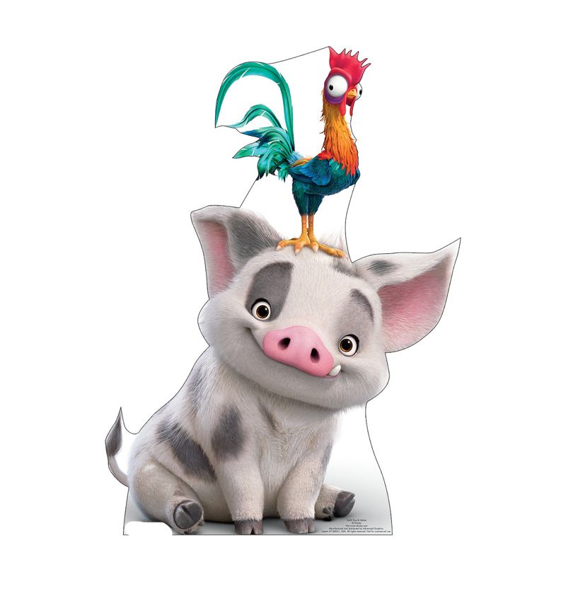 Moana 2 Pua & Heihei Cardboard Cutout