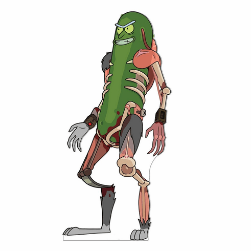 Rick and Morty Pickle Rick Cardboard Cutout