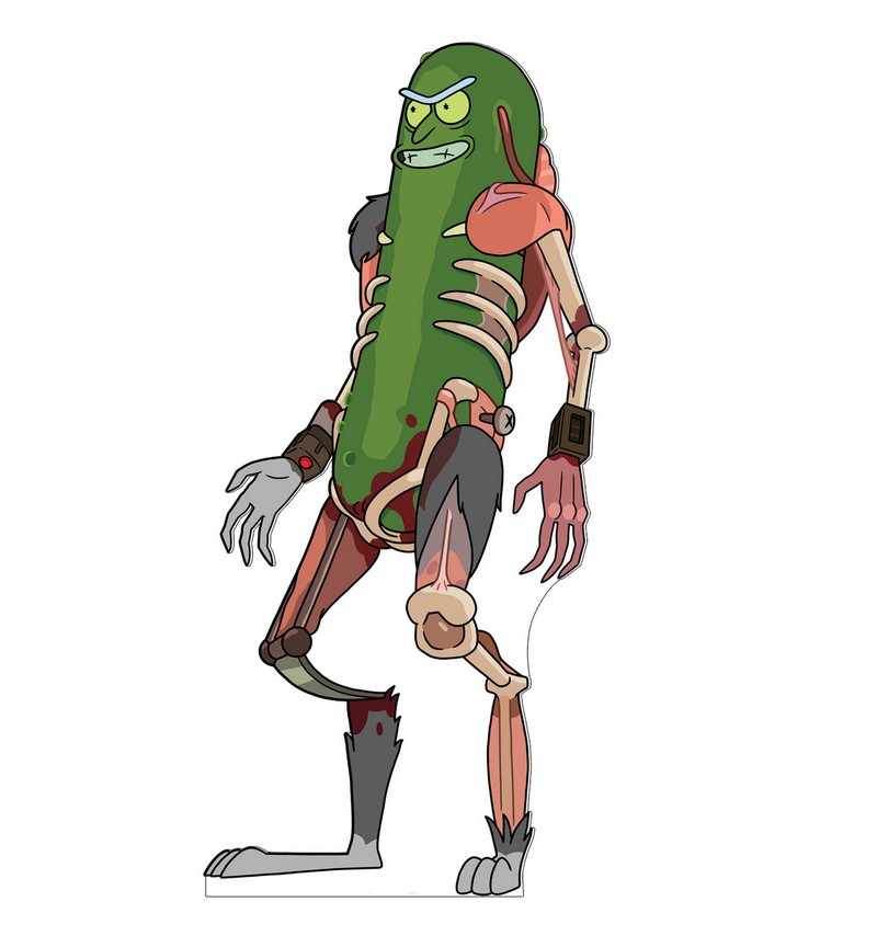 Rick and Morty Pickle Rick Cardboard Cutout
