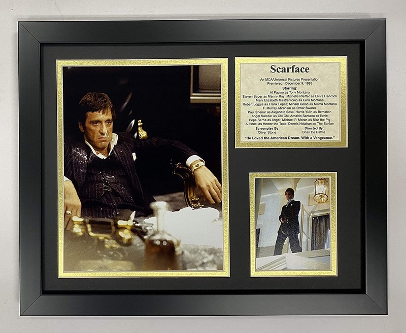 Scarface Al Pacino Collectible Framed Photo Collage