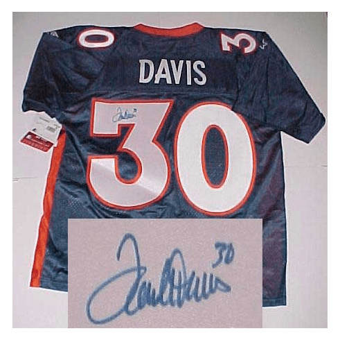 Terrell Davis Autographed NFL Throwback Rookie Orange Crush Jersey