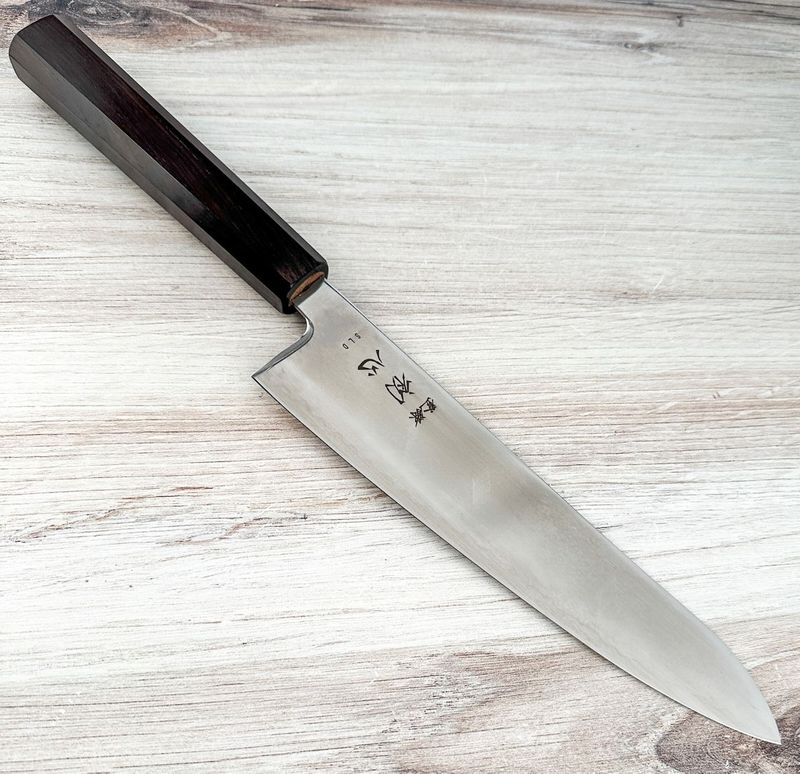 The Hatsukokoro Hikari Gyuto 195mm is a versatile Japanese chef knife ...