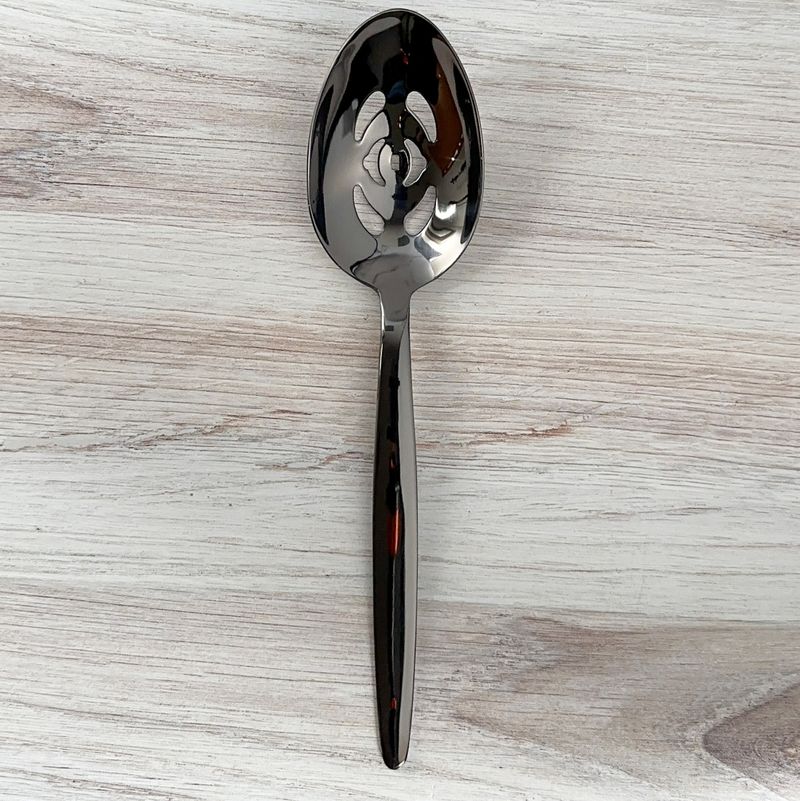 Richmond Black Slotted Spoon