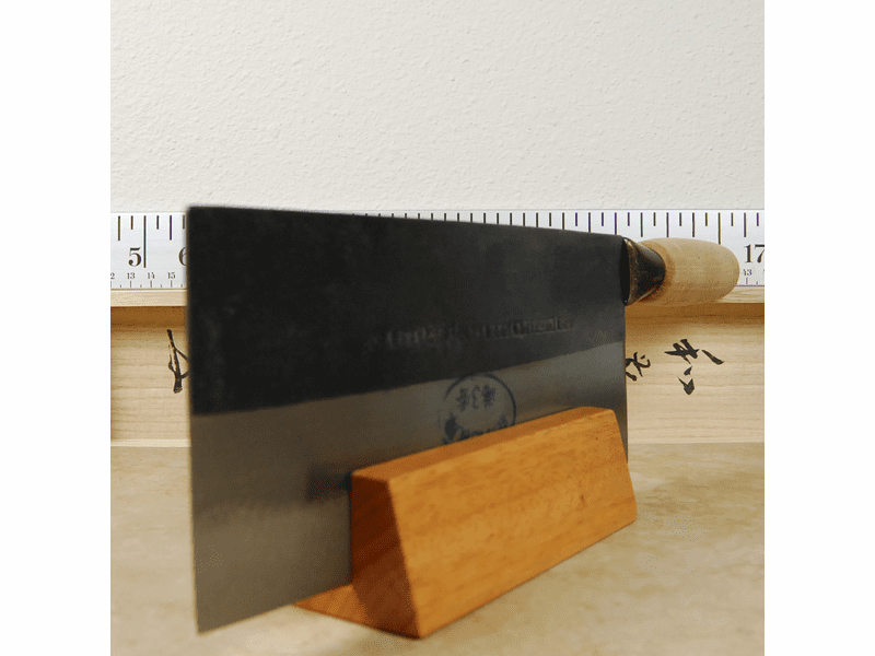 Tiger Wood Cleaver Stand