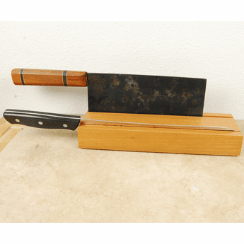 Two Slot Cleaver Knife Stand