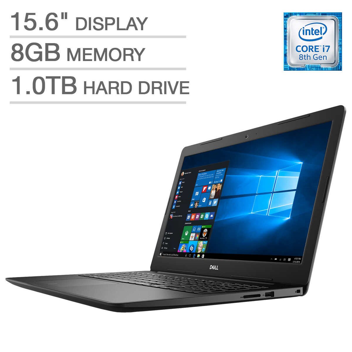 Dell Inspiron 3583 Laptop 15.6 Intel Core i7 8GB RAM 1TB REFURB I3583 7315BLK PUS